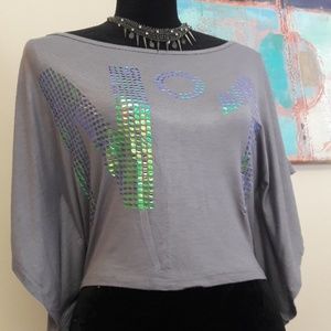 Body Central | Tops | Body Central Grey Batwing Top | Poshmark